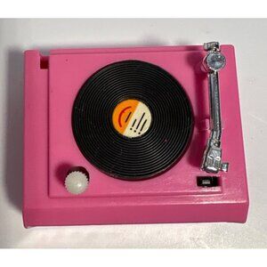 Barbie | Toys | Barbie Record Player Pink Miniature Toy Collectible ...